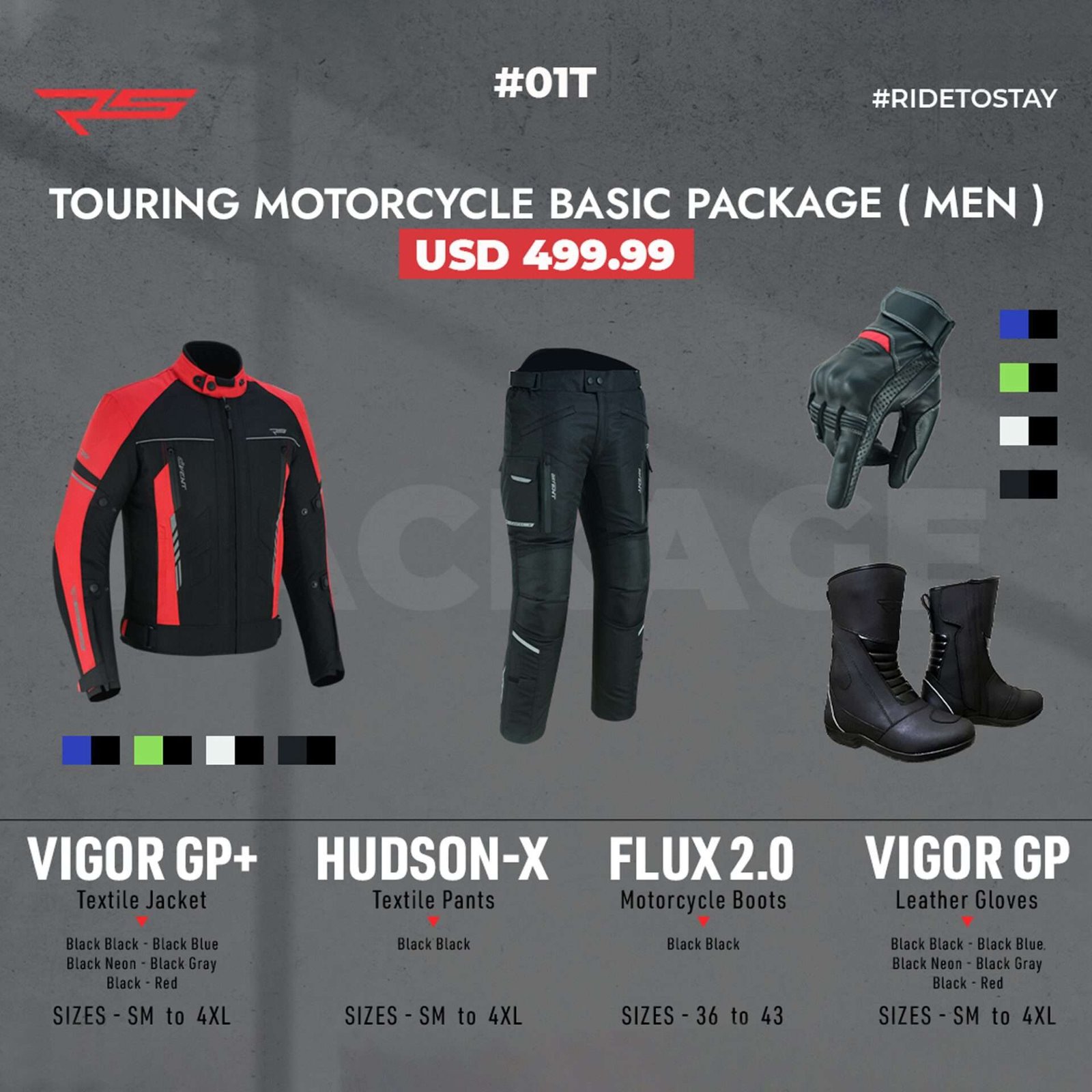 TOURING MOTORCYCLE BASIC PACKAGE (MEN) - RS Motosports